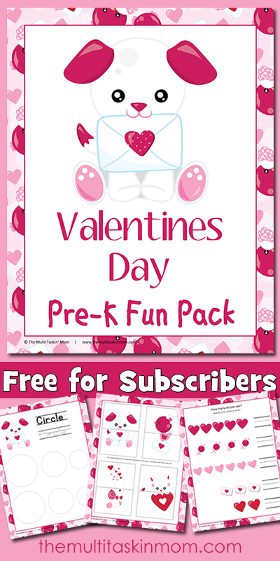 FREE Valentine's Day PreK Fun Pack