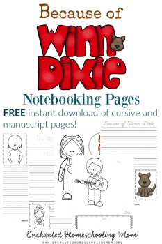 FREE Winn Dixie Notebooking Pages