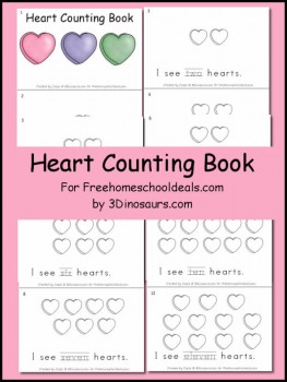 FREE VALENTINE'S HEART COUNTING BOOK (Instant Download)