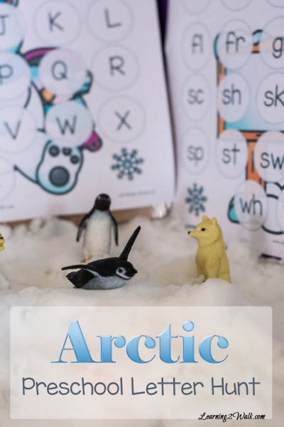 FREE Arctic Preschool Letter Hunt