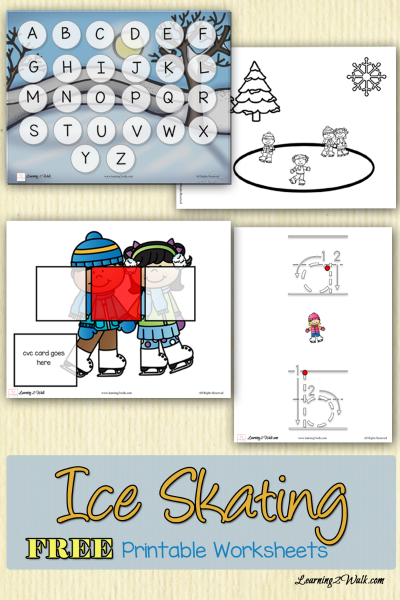 FREE Ice Skating Printable Worksheets