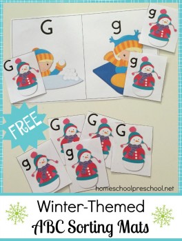FREE Letter Sorting Winter Fun Pack