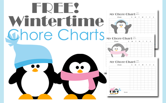 FREE Winter Themed Chore Charts