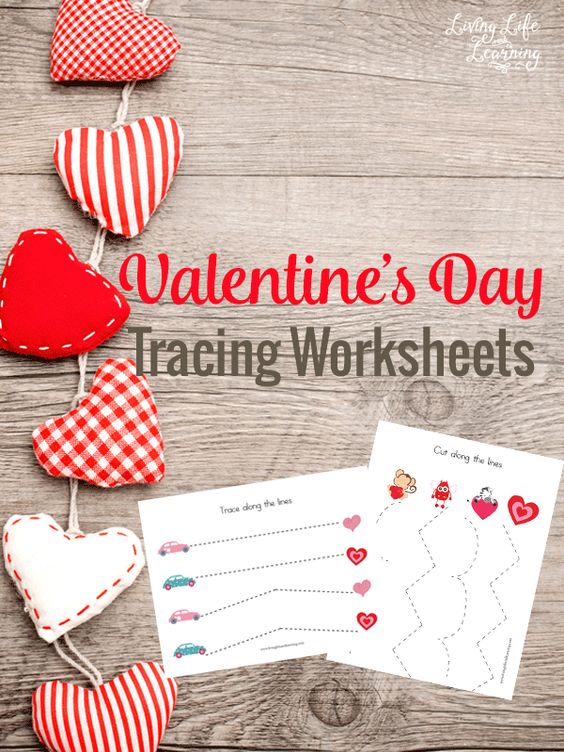 FREE Valentine's Day Tracing and Dot Worksheets