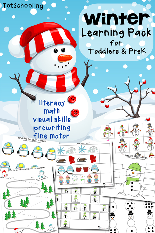 FREE Winter Learning Pack For Toddlers And PreK FREE Winter Learning Pack For Toddlers And PreK