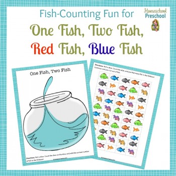 FREE One Fish, Two Fish, Red Fish, Blue Fish Counting Pack