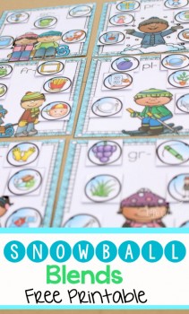 FREE Winter Blends Sorting Cards