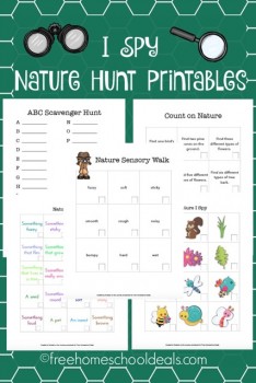 FREE I SPY NATURE STUDY PRINTABLES (Instant Download)