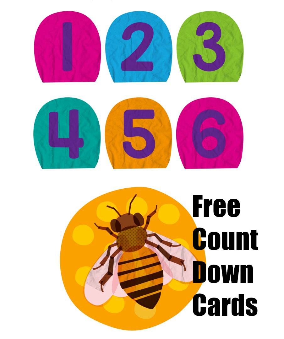 FREE Preschool Count Down to Change Cards