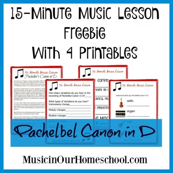 FREE 15 Minute Music Lessons with Printables