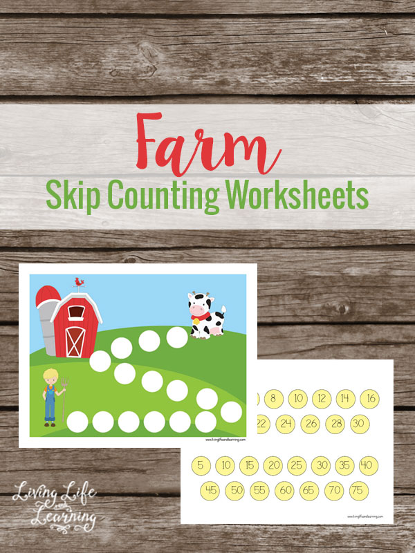 FREE Farm Themed Skip Counting Pack
