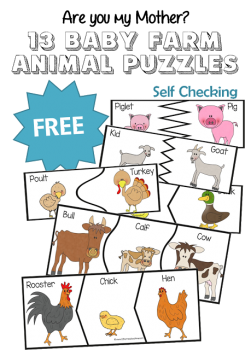 FREE Baby Animal Puzzles (13 Total!)