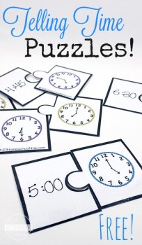 FREE Telling Time Puzzles