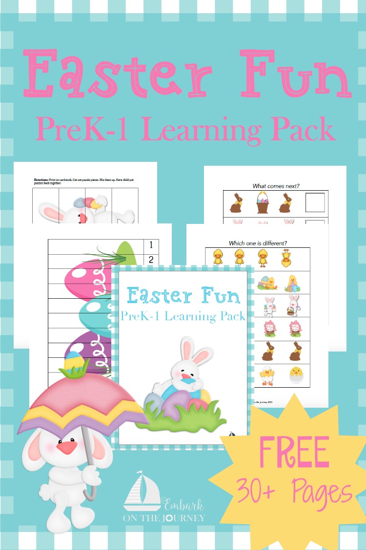 FREE Easter Fun PreK-1 Learning Pack