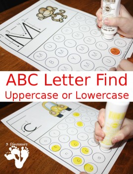 FREE ABC Letter Find for Upper and Lower Case Letters
