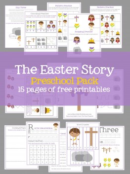 FREE The Easter Story PreK Pack