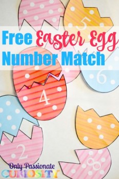 FREE Easter Egg Number Match