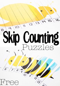 FREE Skip Counting Spring Bug Puzzles