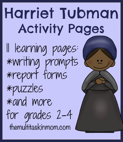 FREE Harriet Tubman Unit Study
