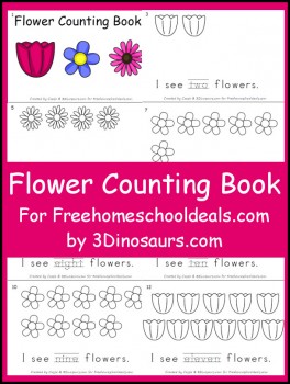 FREE SPRING FLOWER COUNTING BOOK (Instant Download)