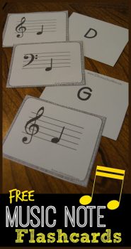 FREE Music Note Cards