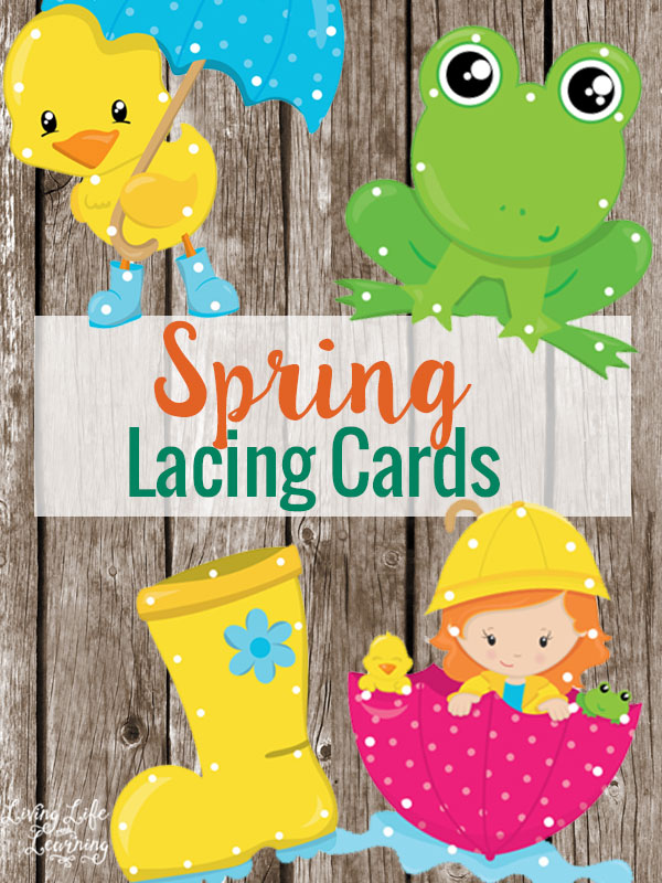 FREE Spring Lacing Cards