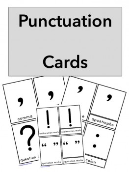 FREE Printable Punctuation Cards