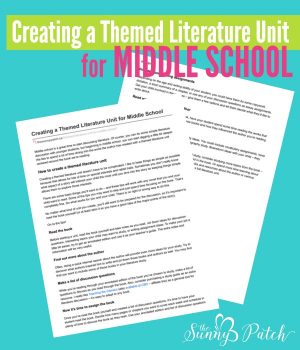 FREE Unit Study Creation Checklist for Literature