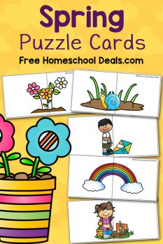 FREE SPRING PUZZLE CARDS (Instant Download!)