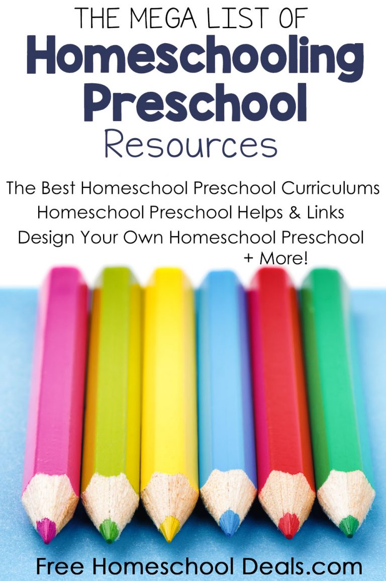 MEGA List of Homeschooling Preschool Resources!