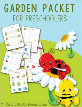 FREE Garden Packet Printables for Preschoolers