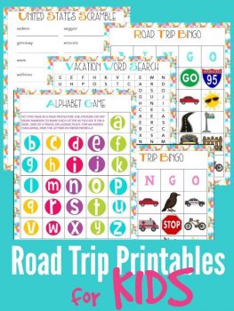 FREE Road Trip Printables for Kids