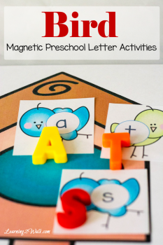 FREE Preschool Magnetic Letter Activities Printables