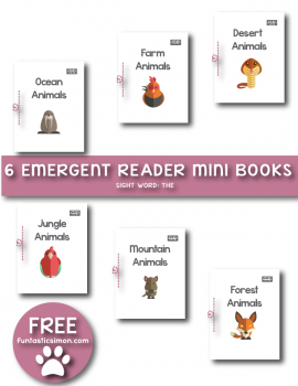 FREE Animal Emergent Readers Mini Books