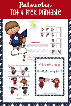 FREE Patriotic PreK and Tot Printables Pack
