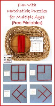 FREE Fun Matchstick Puzzle Printables