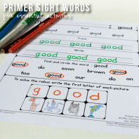FREE Sight Word Pack for Kids