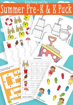 FREE PreK and K Summer Learning Pack