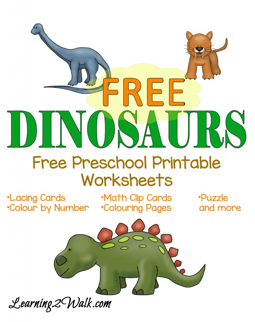 FREE Dinosaurs Preschool Pack