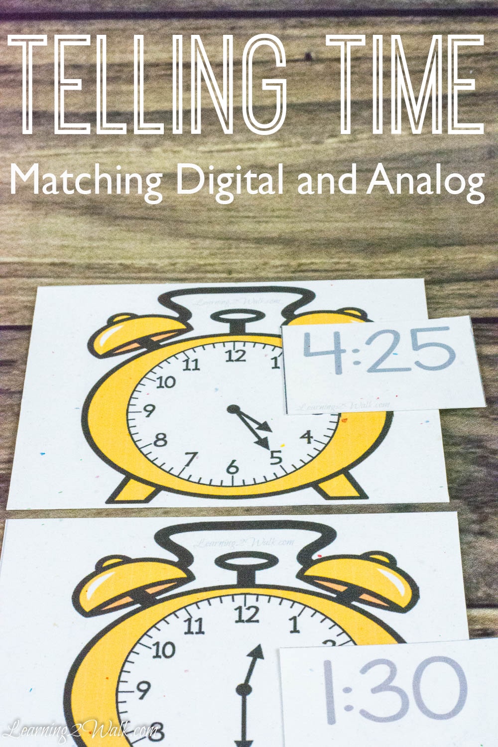 FREE Digital and Analog Time Telling Cards
