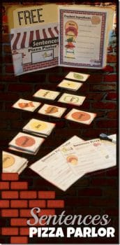 FREE Pizza Parlor Sentence Pack