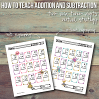 FREE Addition and Subtraction Strategy Printables