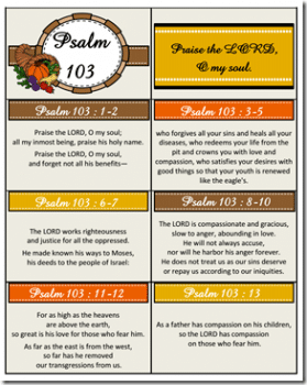 FREE Psalms 103 Printables