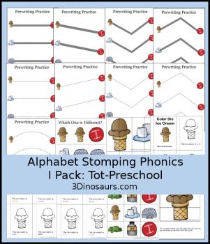 FREE Letter I Phonics Tot Pack