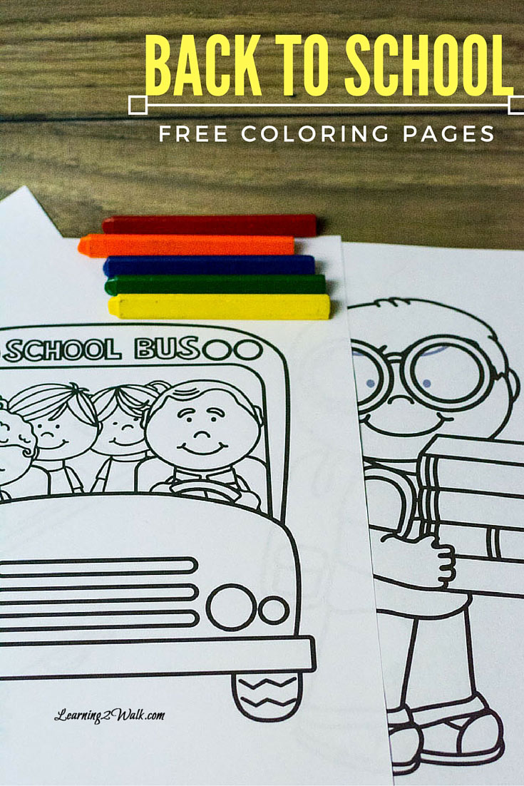 FREE Back to School Coloring Pages