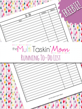 FREE Running To Do List Printable