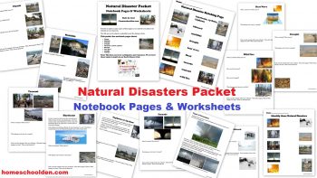 FREE Natural Disasters Notebooking Pages and Pack