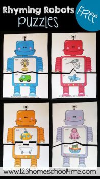 FREE Robots Game Printables