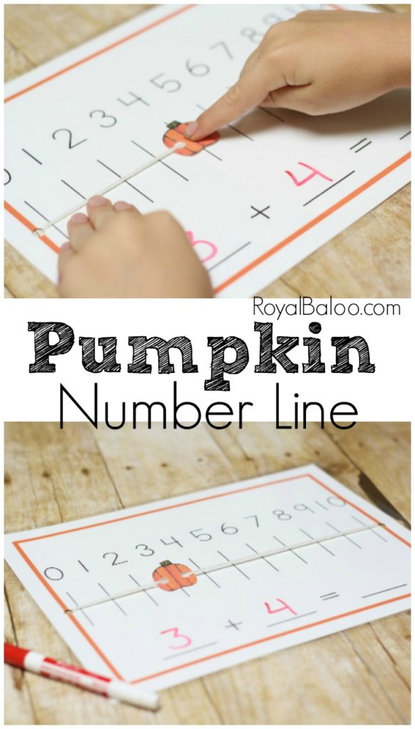FREE Pumpkin Number Lines