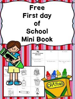 FREE First Day of School Scavenger Hunt Mini Book